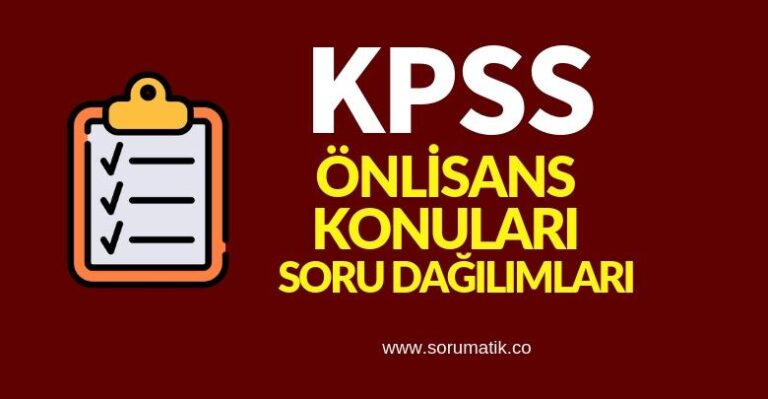 KPSS Önlisans Konuları ve Soru Dağılımları | Sorumatik Blog KPSS Önlisans Konuları ve Soru Dağılımları | Sorumatik Blog